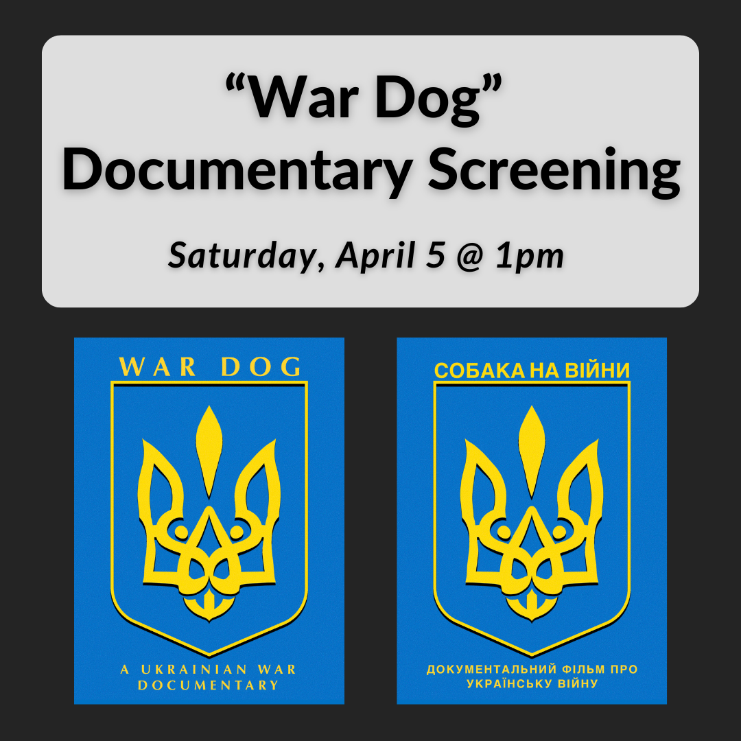 War Dog Documentary Screening Blackstone Library